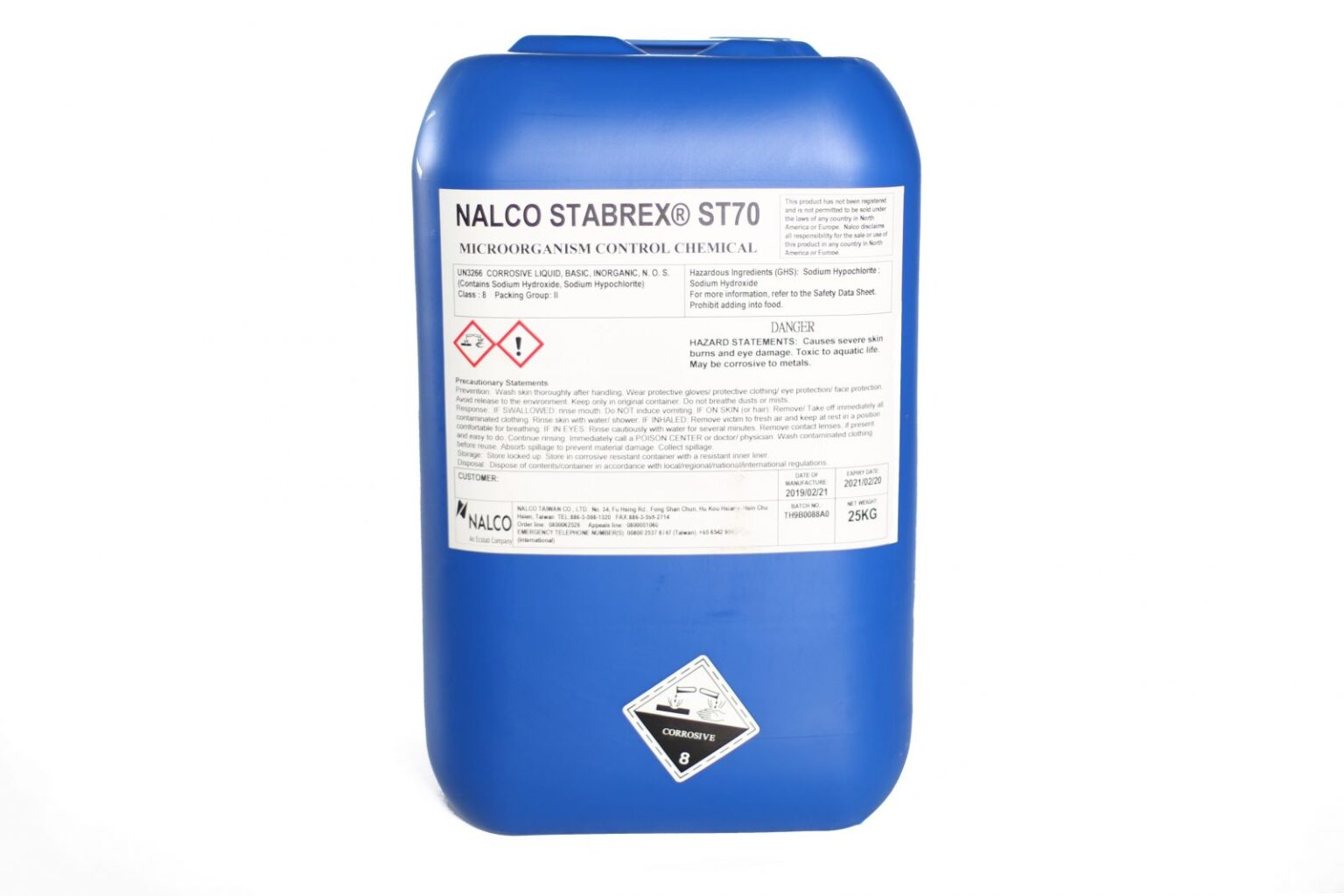 Nalco 3DT-222 (25kg) - PHS Asia